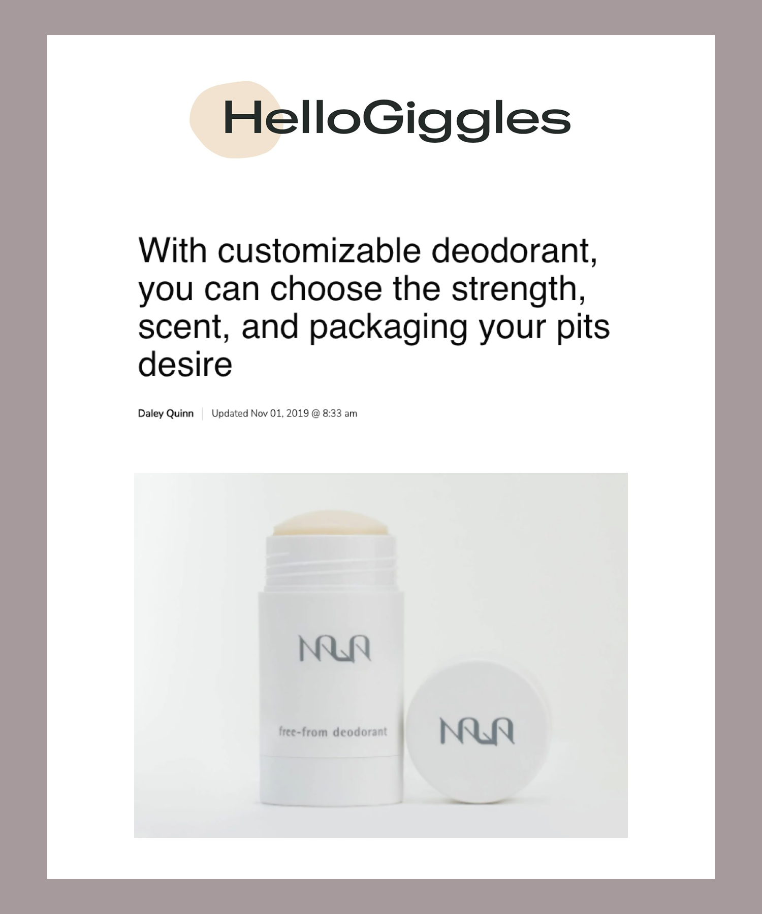 Best Customizable Deodorants - Hello Giggles